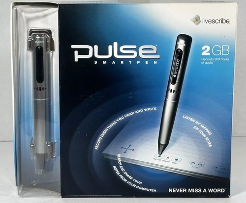 Livescribe Pulse Smartpen 2GB 200 hrs Audio Recorder NEW In Box | eBay
