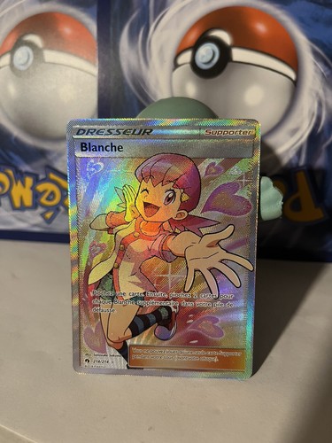 FRENCH BLANCHE Pokemon Sun & Moon Whitney Full Art Trainer Lost Thunder ...