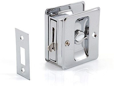 Cavity Sliding Door Lock Pull - Chrome Plate | eBay