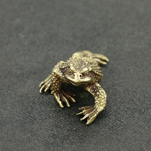 1 Pair Brass Toad Figurine Small Statue Animal Figurines Toys House ...