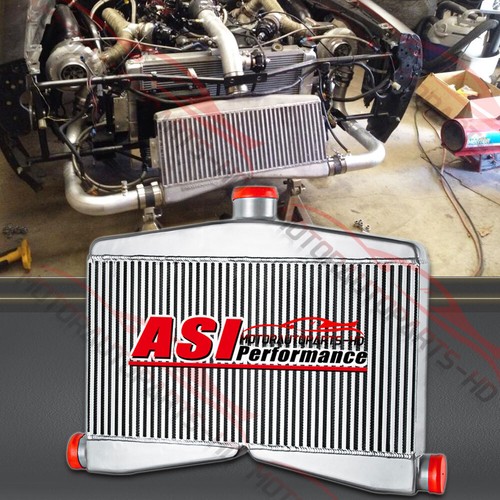 Twin Turbo Intercooler Dual Two 2.5" Inlets,One 3" Center Outlet 24"x13 ...