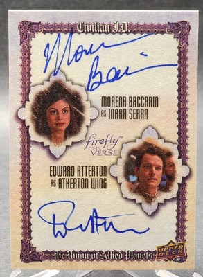 Morena Baccarin Inara Serra Firefly Serenity Dual Auto The Verse Upper ...