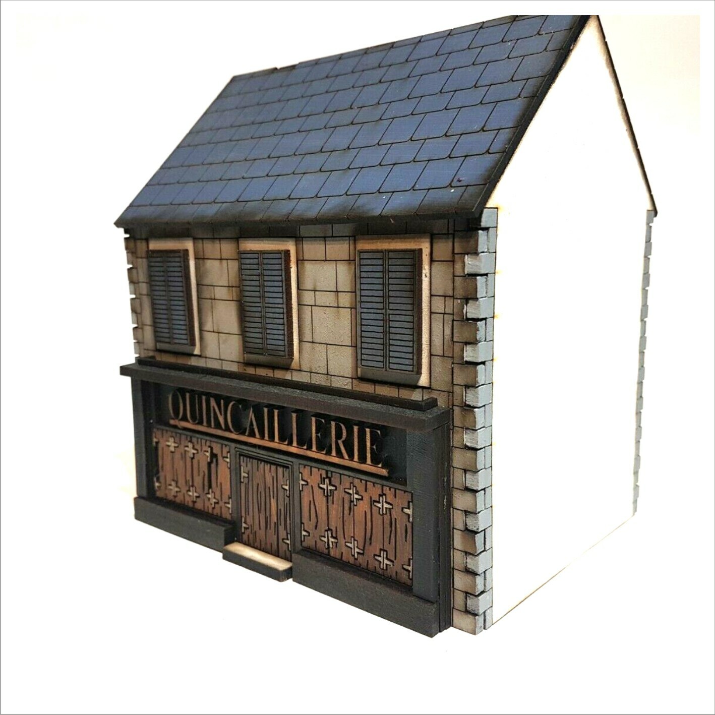 28mm WW2 3 Shops MDF Painted Terrain Suitable for Bolt Action | eBay UK