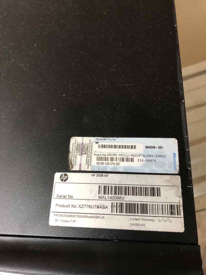 HP 500B MT Desktop PC Intel Pentium Dual-Core 3.06GHz 4GB 500GB W | eBay