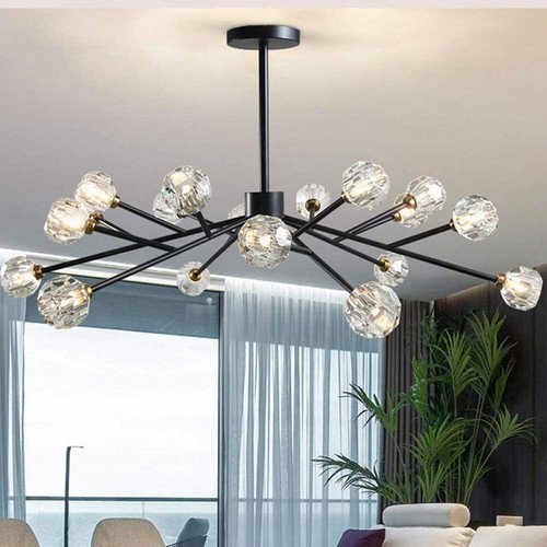 43" Black Industrial Pendant Light - Adjustable Rods & G9 Bulbs ...