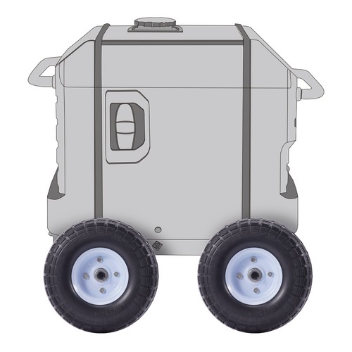 4PC Durable Wheel Kit Steel Axles Hardware for Honda Generator EU3000is ...