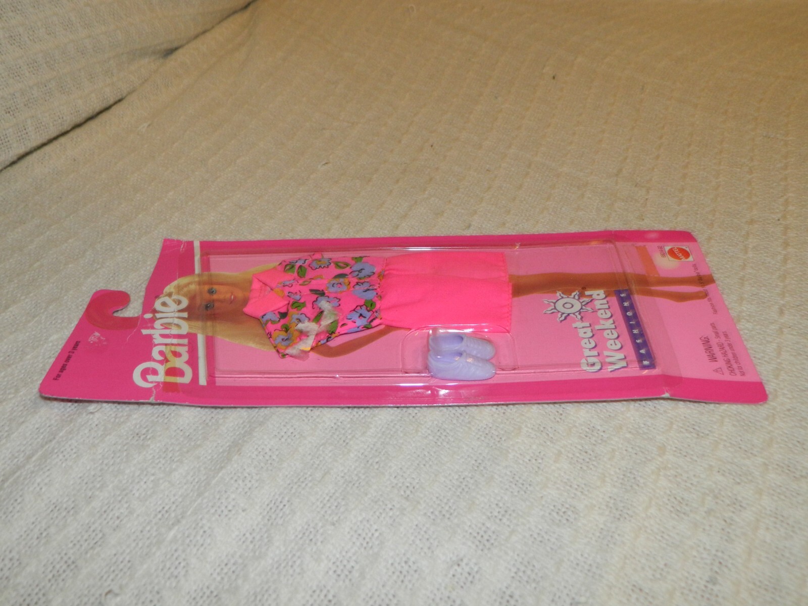 1995 Mattel Barbie Great Weekend Fashions Pink Floral Shirt & Skirt NEW ...