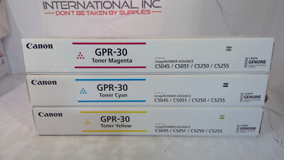 Genuine Canon GPR-30 *Lot of 3* Color Toners 2797B003, 2793B003 ...