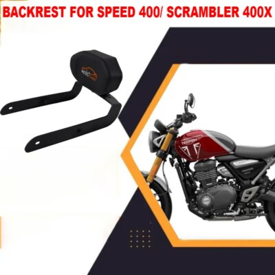 "REAR BACKREST, BLACK" FIT FOR TRIUMPH SPEED 400 & SCRAMBLER 400 | eBay