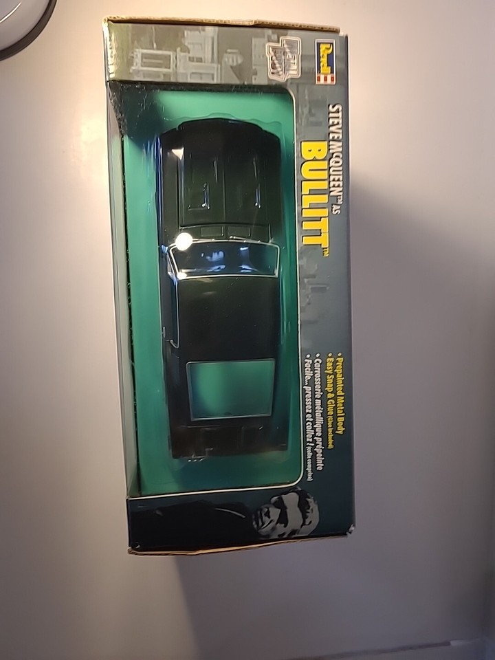 SET of 2 MUSTANG & CHARGER BULLITT DIECAST METAL MODEL KIT 1/25 1968 ...