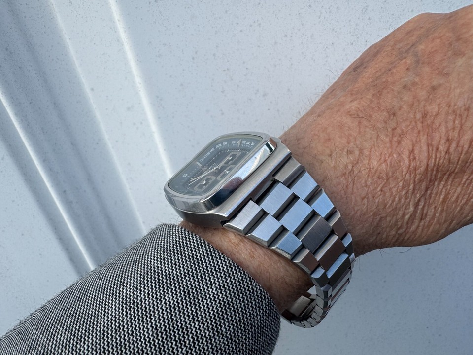 Rare Vintage 1970's Zenith El-Primero chrono Blue TV Screen Full ...