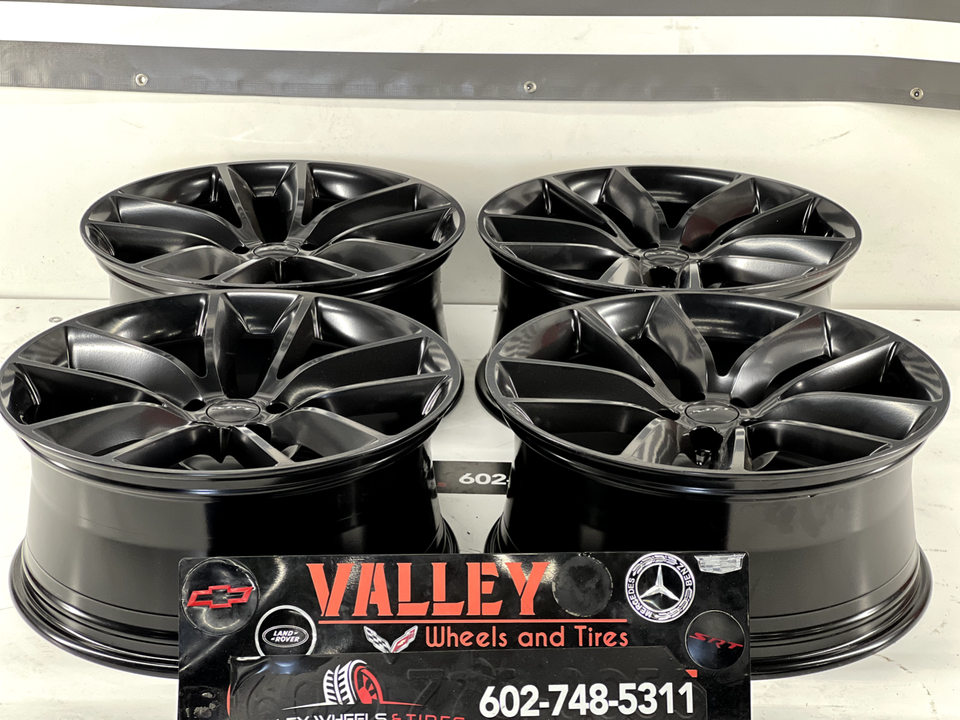 20" OEM FACTORY DODGE SCAT PACK RIMS WHEELS MOPAR BLK-001 set of 4 | eBay