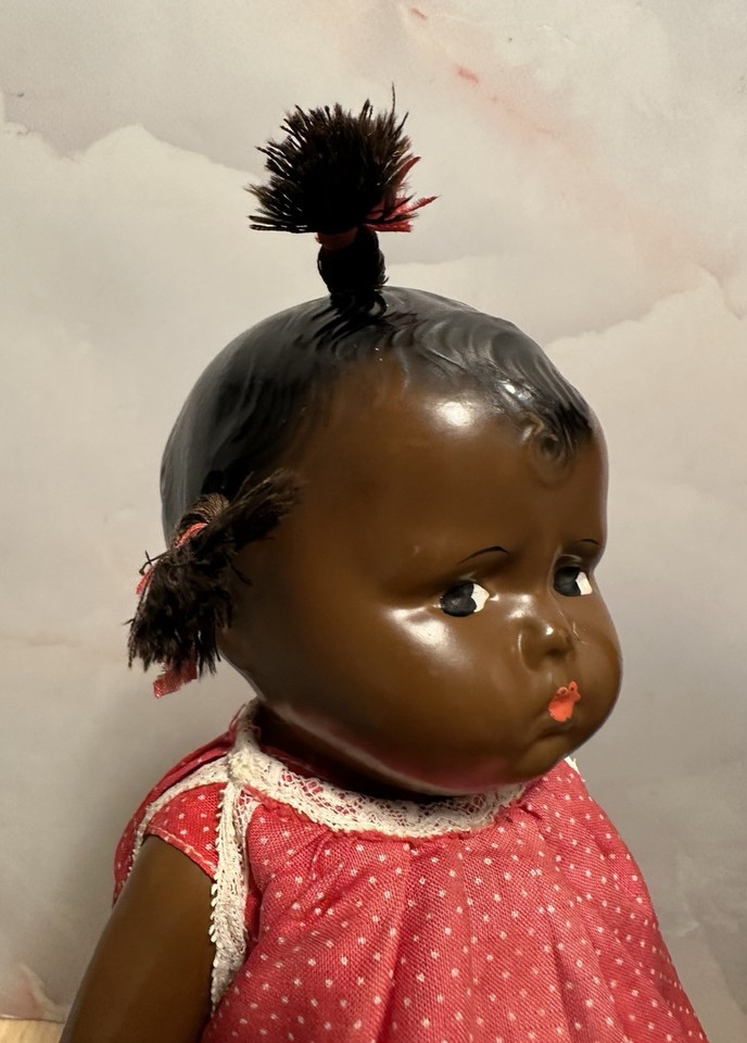 Rare Antique 1920s Effanbee Black Baby Grumpy Doll - 12" Composition | eBay