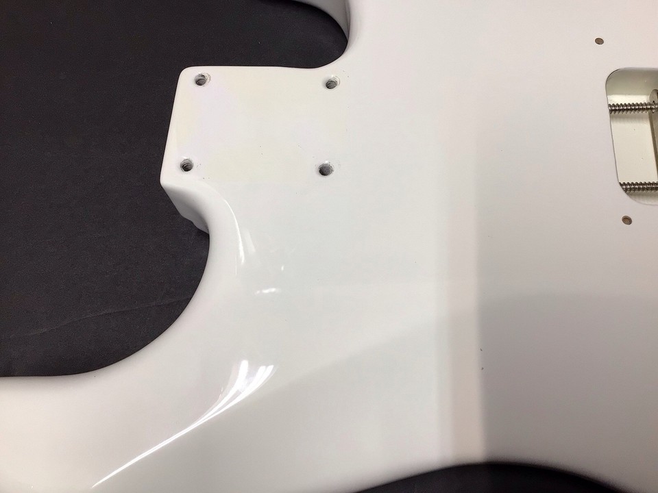 Genuine Fender Left Hand Lefty Olympic White Stratocaster Body & Bridge ...