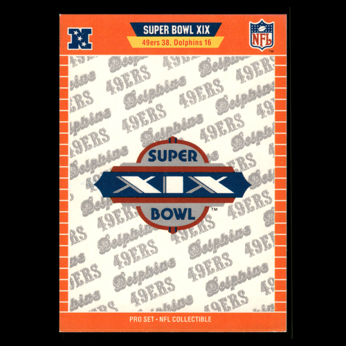 Super Bowl XIX #XIX 1989 Pro Set Super Bowl Logos Football Card NFL | eBay