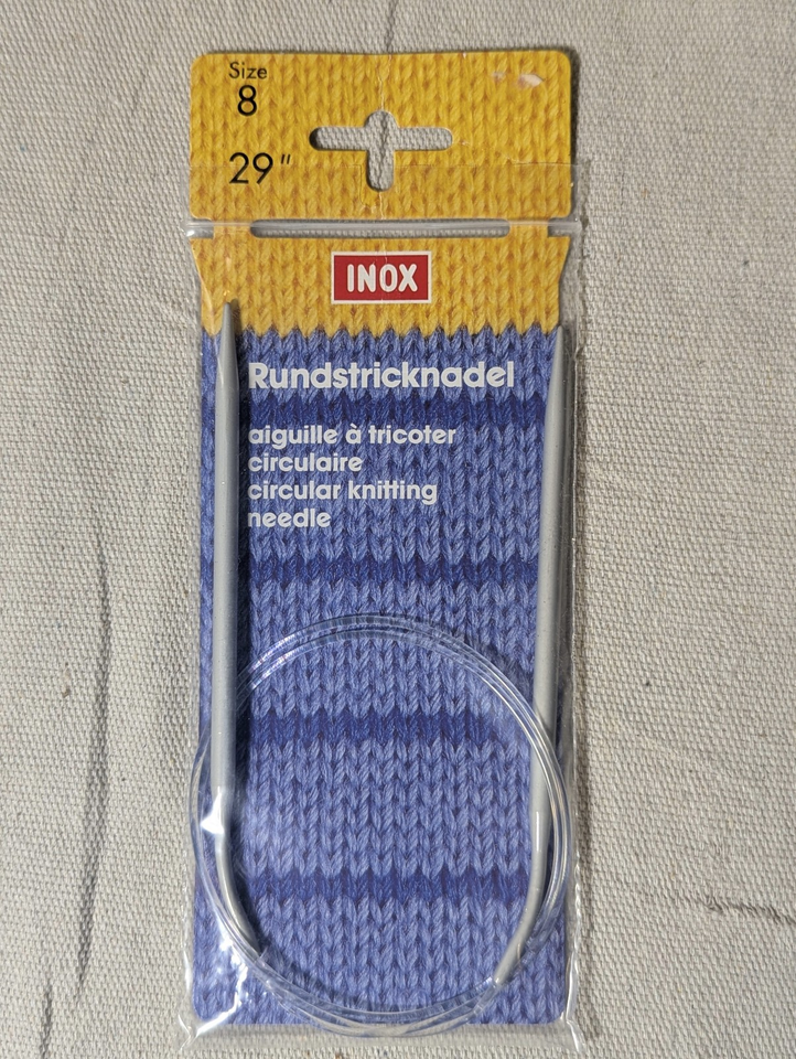 Inox Circular Knitting Needles, Nickel Plated, Plastic, excellent used ...