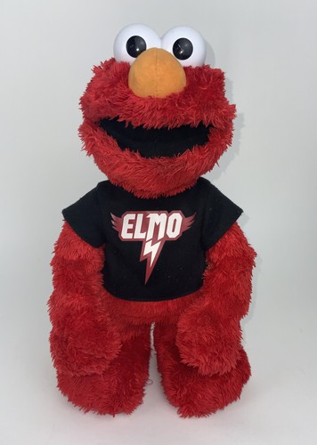 Let's Rock & Roll Elmo Sesame Street Sing Along Talking Stuffed Animal ...