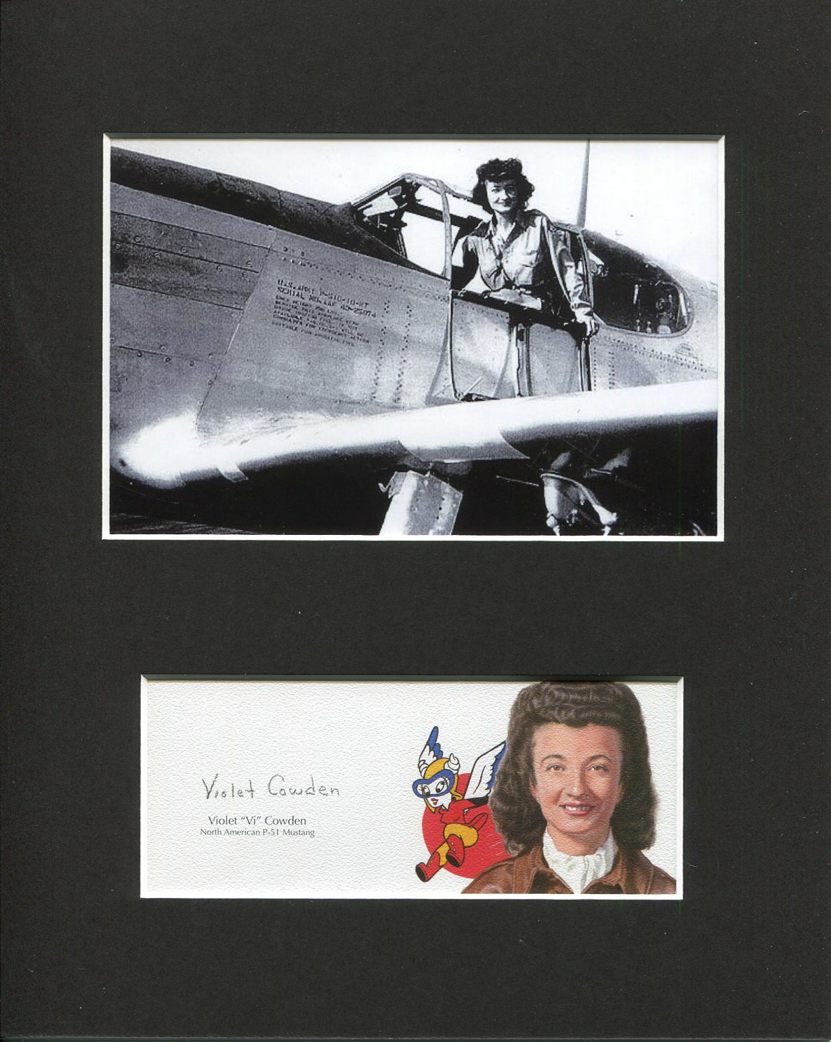 Violet Cowden Women Airforce Service Pilots WWII Signed Autograph Photo ...