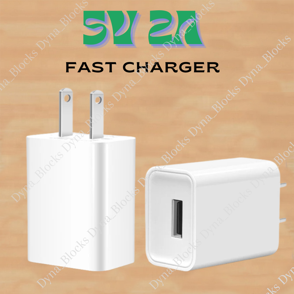 2X US Plug 5V 2A USB Port Wall Charger 5 Volt 2 Amp Power Adapter ...