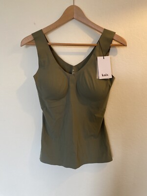 NEW Knix Evolution Tank Top Size L Large Palm Green Removable Pads NWT ...