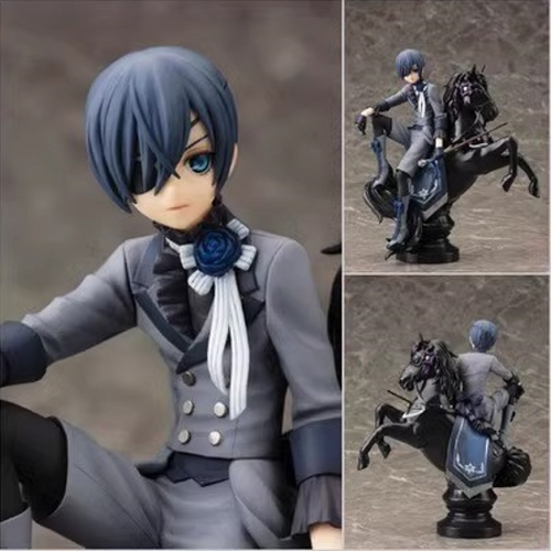Anime Black Butler Ciel Phantomhive Riding Style 23cm Figure Model ...