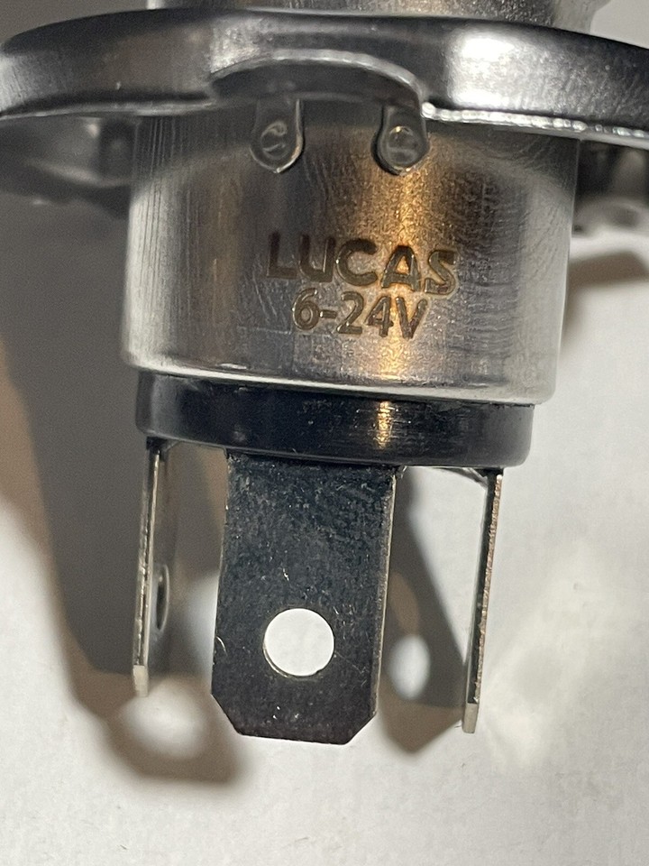 LUCAS 472 H4 LED HEADLIGHT BULB 12 VOLT 60/55W P43T BSA TRIUMPH NORTON ...