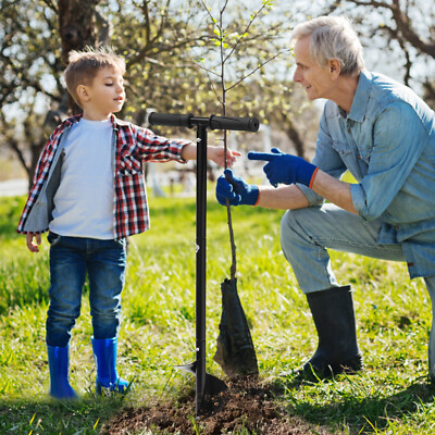 6" Manual Hand Earth Auger Fence Post Drill Soil Digger Hole Borer ...