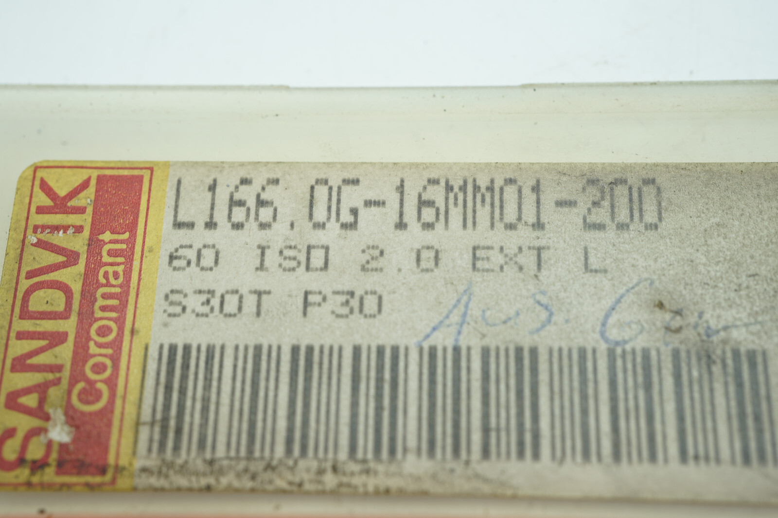 6x Sandvik L166.0G-16MM01-200 S30 Wendeschneidplatten zum Gewindedrehen ...