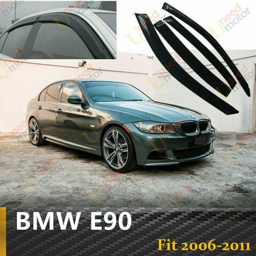 Fits 2006-2011 BMW 3series E90 Window Vent Visor Rain Sun Guards Shade ...
