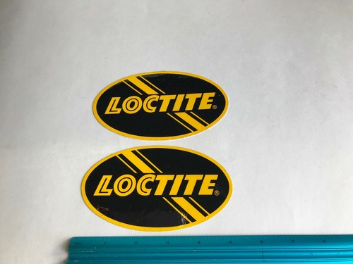 vtg old Loctite sealant NASCAR drag racing 5" decal stickers 1960s ...