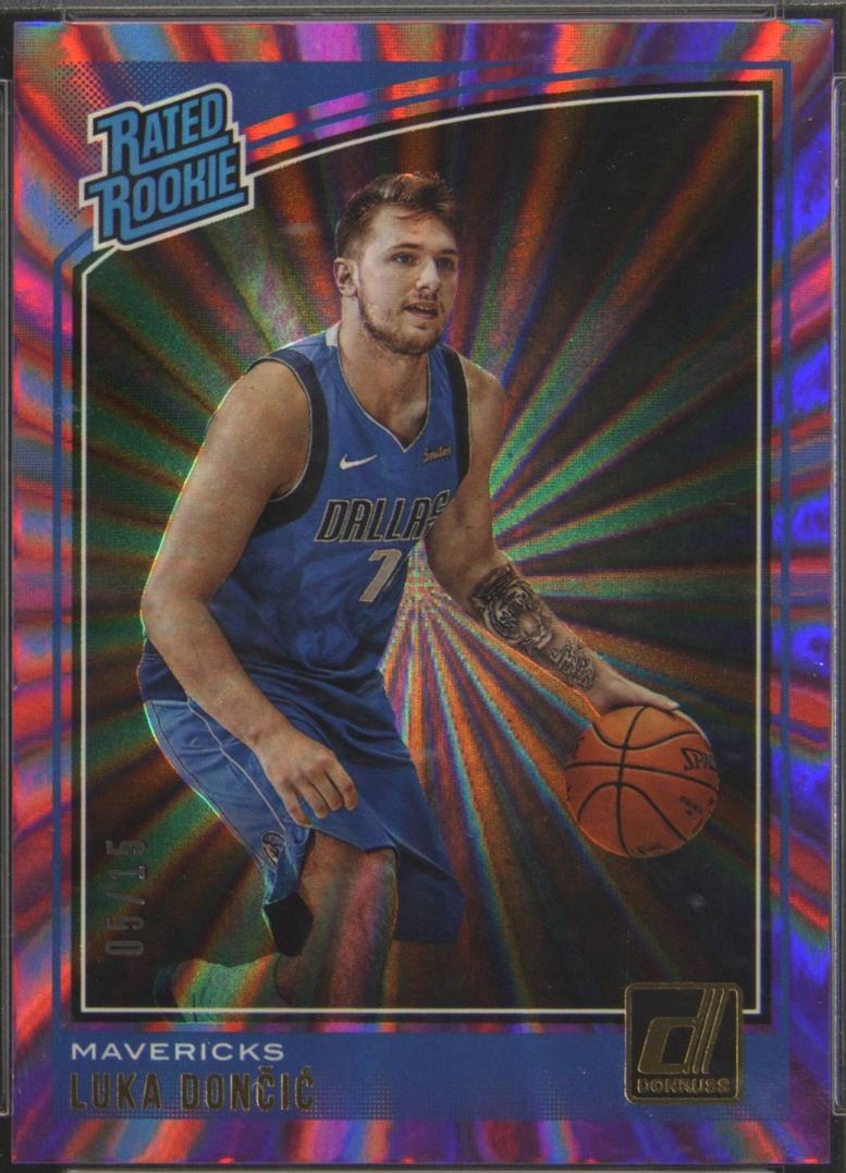 2018-19 Panini Donruss - Rated Rookies Luka Dončić #177 Holo Purple ...