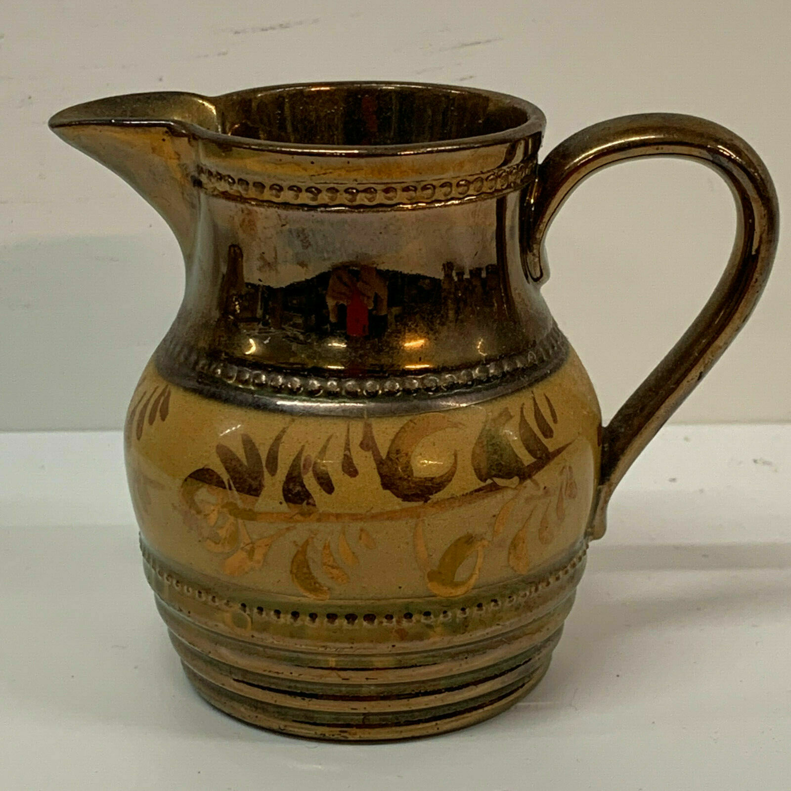 Antique Victorian Jugs x 3 Copper Lustre Victorian Collection beswick ...