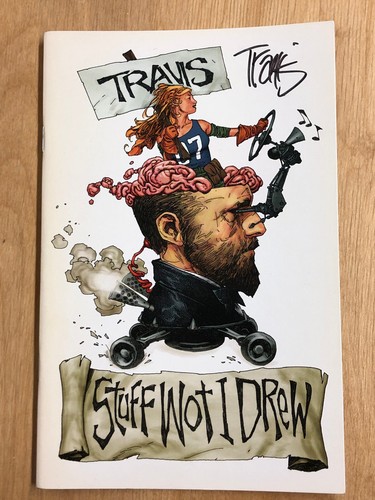 Travis Charest Stuff Wot I Drew sketchbook 2001 FULL COLOUR! SIGNED ...