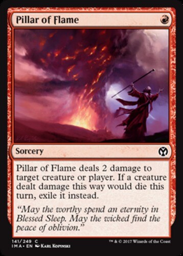 MTG: Pillar of Flame [Moderately Played] Iconic Masters Magic the ...