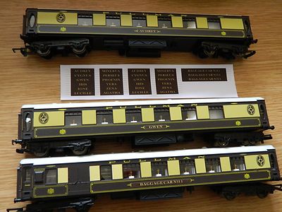 Your Name Decals for Hornby Pullman Coaches Your Choice of Names 12 ...