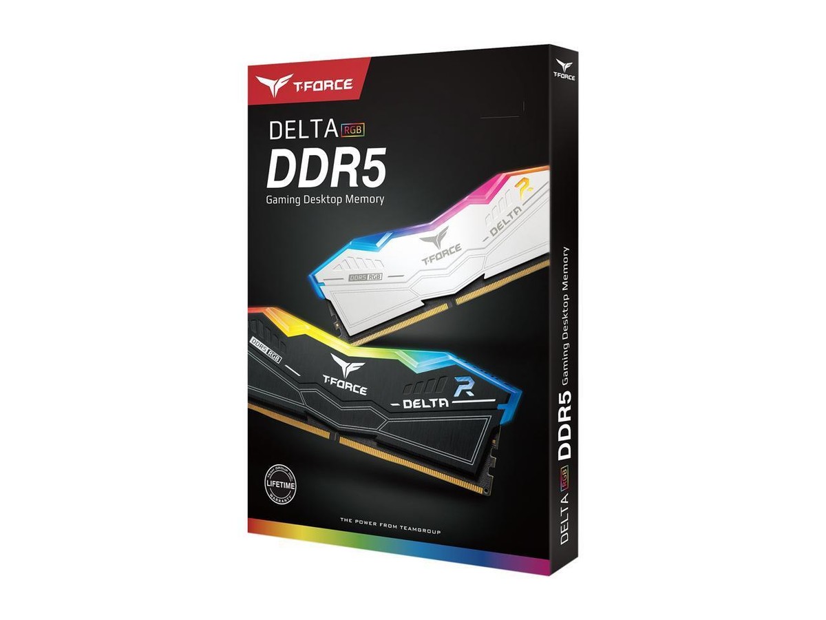 TEAMGROUP T-FORCE DELTA RGB 32GB (2 x 16GB) PC5-48000 (DDR5 TEAMGROUP T-FORCE DELTA RGB 32GB (2 x 16GB) PC5-48000 (DDR5