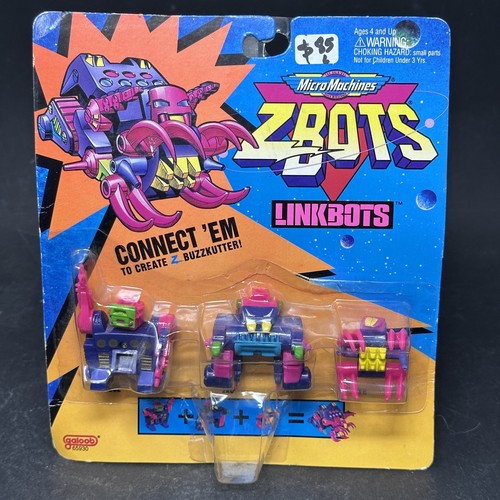 Micro Machines Z-Bots Zbots Linkbots Buzzkutter Galoob 1994 - - Rare ...