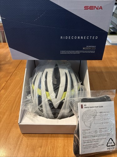 Sena R2 EVO Smart Bluetooth Communications Road Cycling Helmet - White ...
