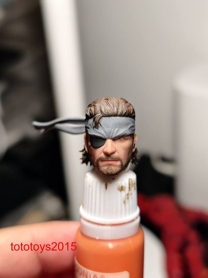 1:6 1:12 1:18 Solid Snake Men Head Sculpt for 12'' 6'' 3.75''Male ...