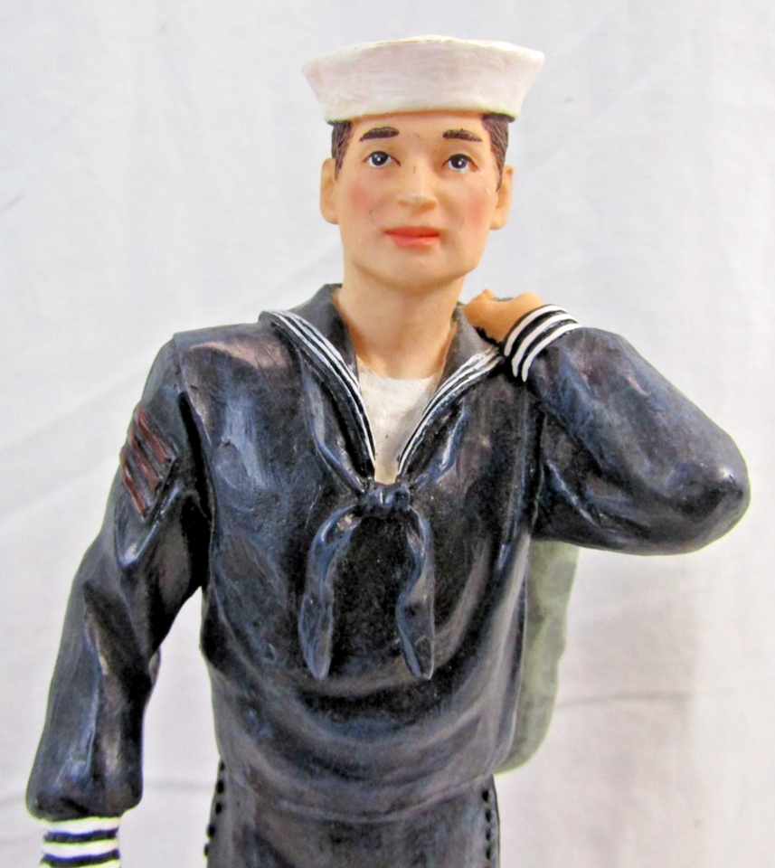 Pre-owned Van Mark American Heroes Outward Bound Navy Sailor Figurine ...