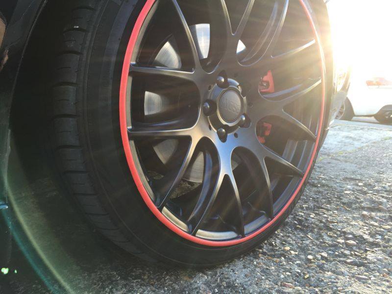RED SCUFFS ULTRA by Rimblades Car Alloy Wheel Rim Protectors Tyre Guard ...