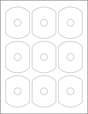900-Pak Matte Finish BUSINESS CARD CD (hockey rink) 9-Up Labels (100 ...