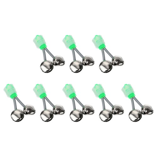 12 Pcs Fishing Bell Dual Alert Bells No Light Alarm Rod Portable | eBay