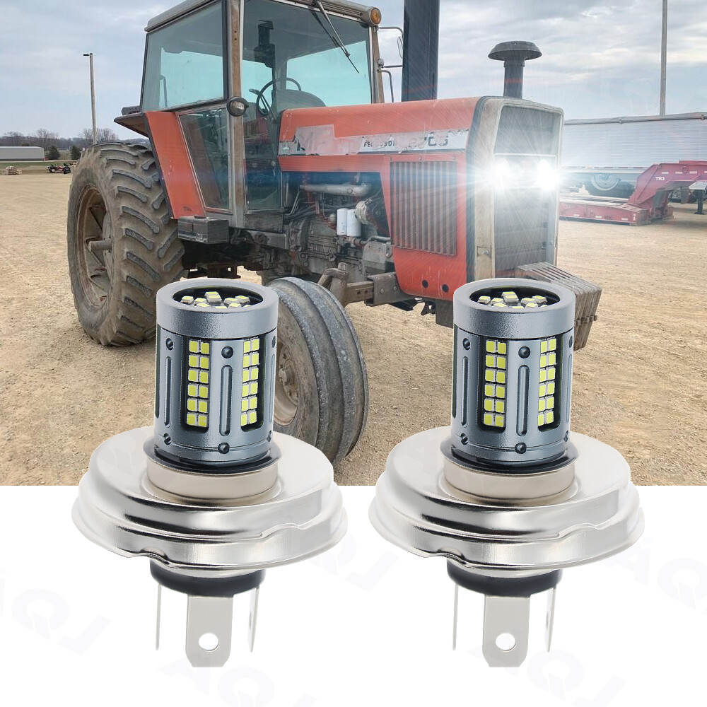 2 SUPER LED headlight light bulbs for Massey Ferguson 4245, 4253, 4260 ...