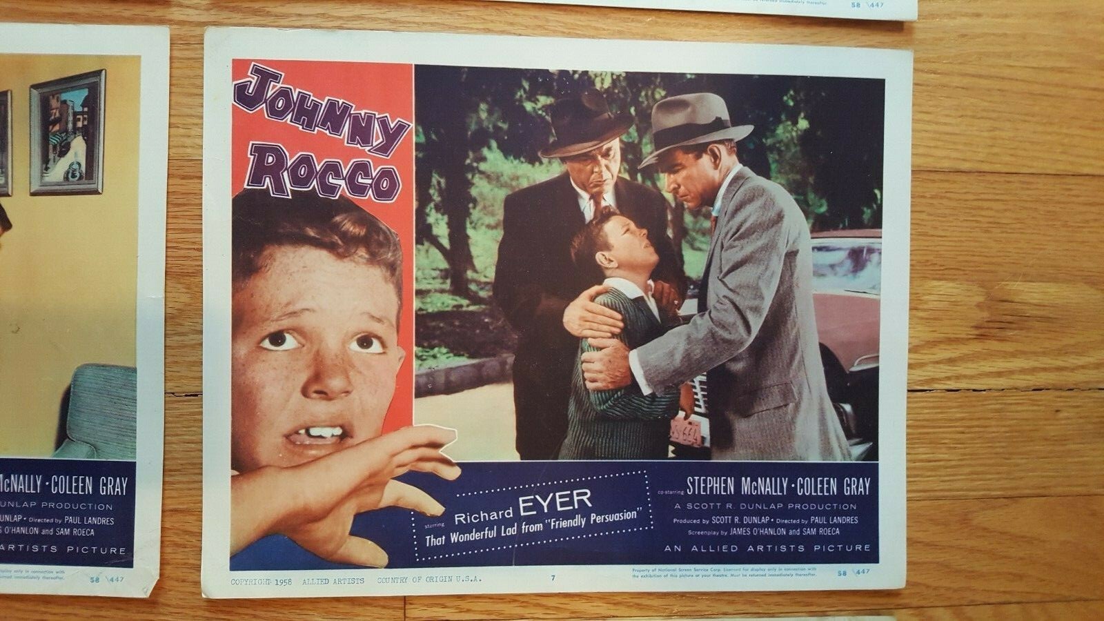 Set of 8 Color Lobby Cards of the movie "JOHNNY ROCCO" 1958 | eBay UK