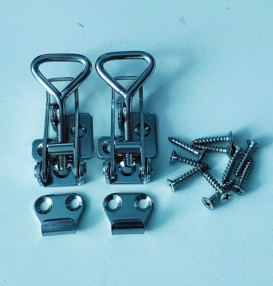 Strong Toggle Catch Latch Lock - Polished Stainless Steel, Adjustable ...