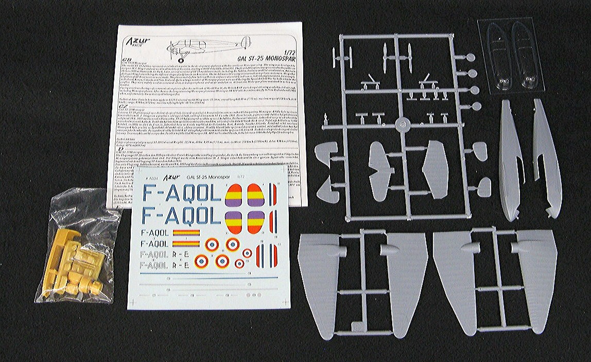 1/72 Azur Models GAL ST-25 MONOSPAR Liaison Aircraft BAGGED KIT! | eBay