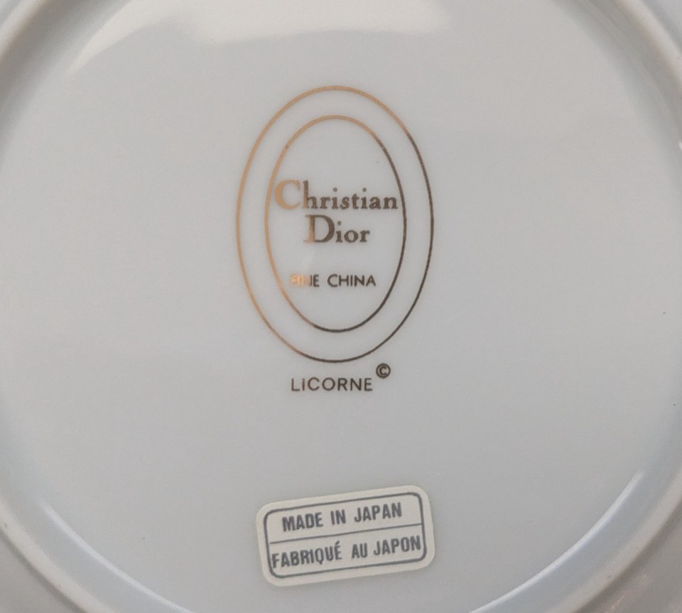 Christian Dior Licorne Unicorn Flat Cup & Saucer Sets 6 Sets | eBay