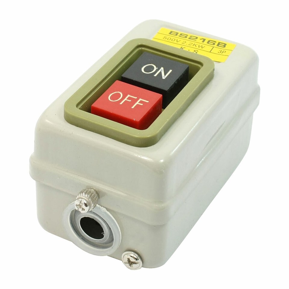 2 Postion Three Phase On-Off Locking Push Button Switch AC500V 15AMP ...