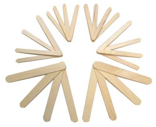 Wooden Natural Lolly Sticks Small & Jumbo Sizes for Kids Art & Crafts ...